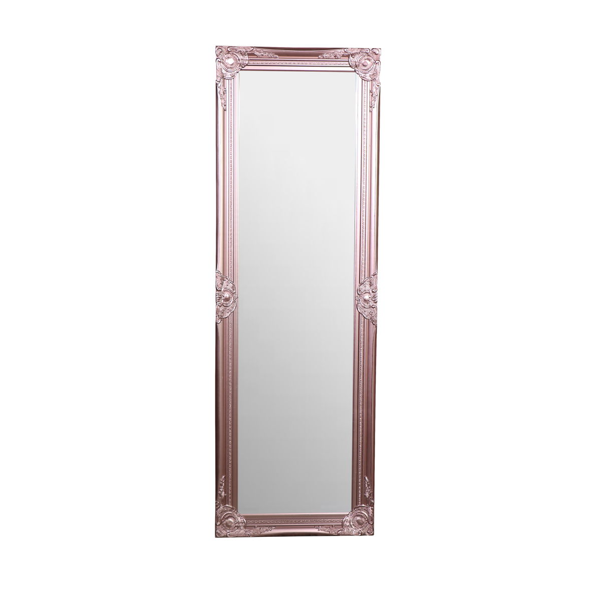 Tall Ornate Rose Pink Mirror 47cm x 142cm