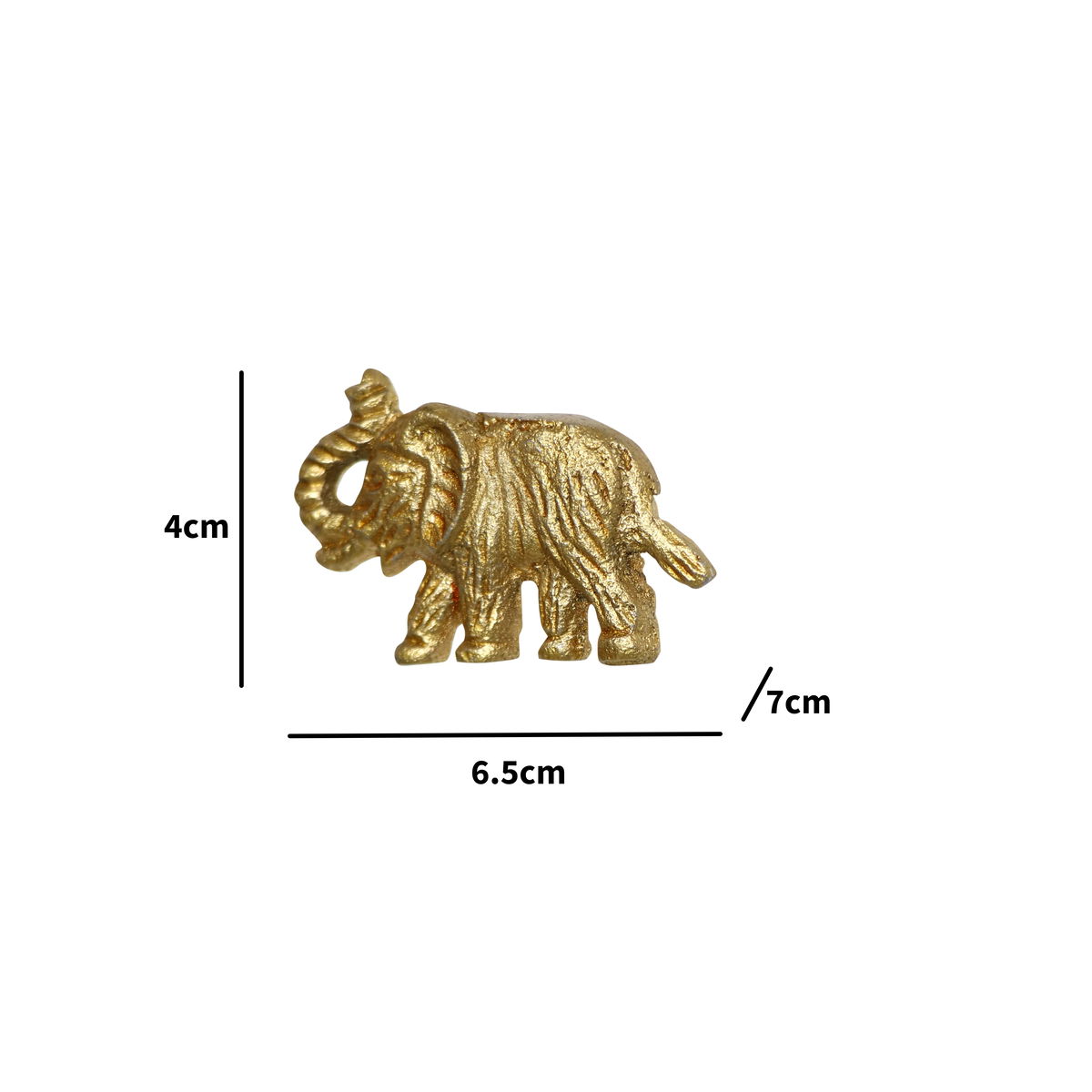 Gold Elephant Drawer Knob