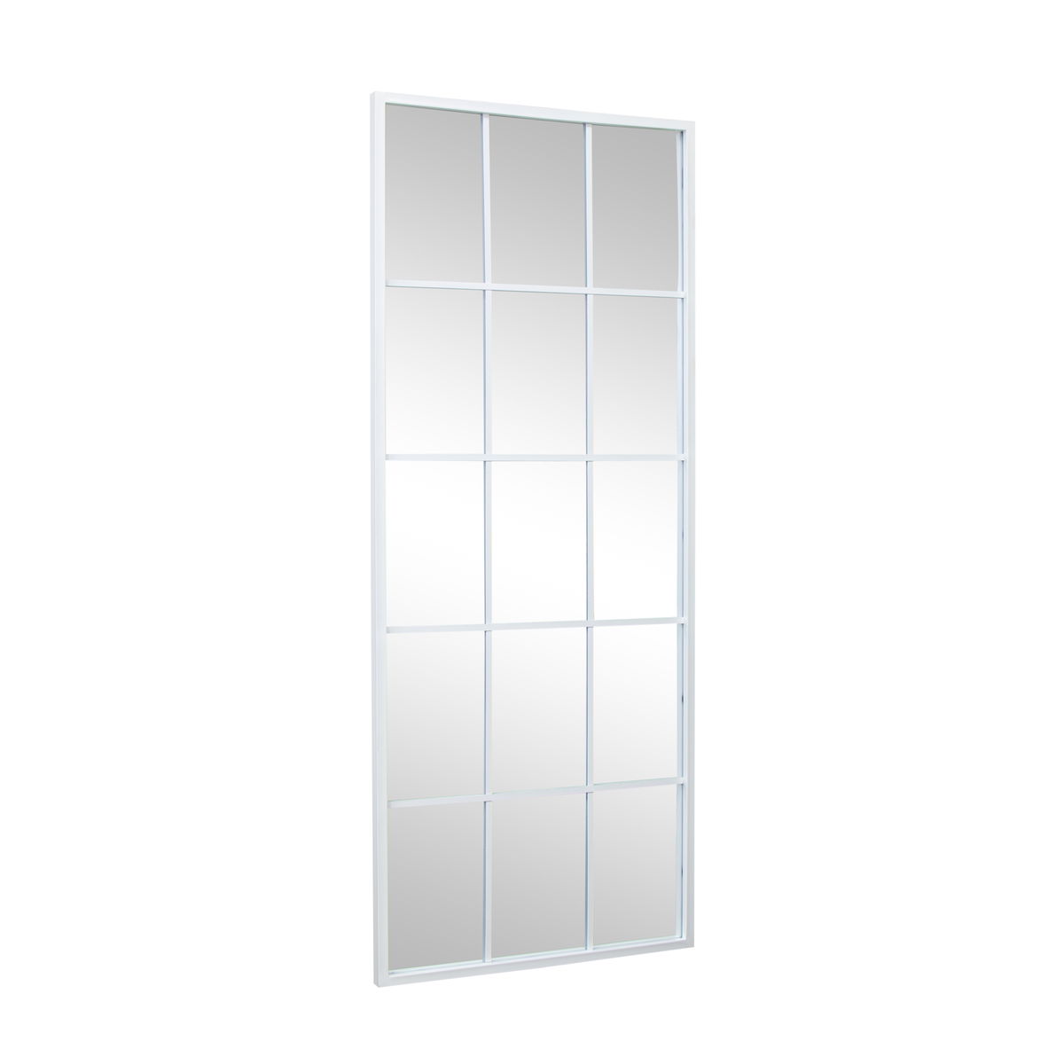 Extra Large White Window Mirror 205cm x 59cm