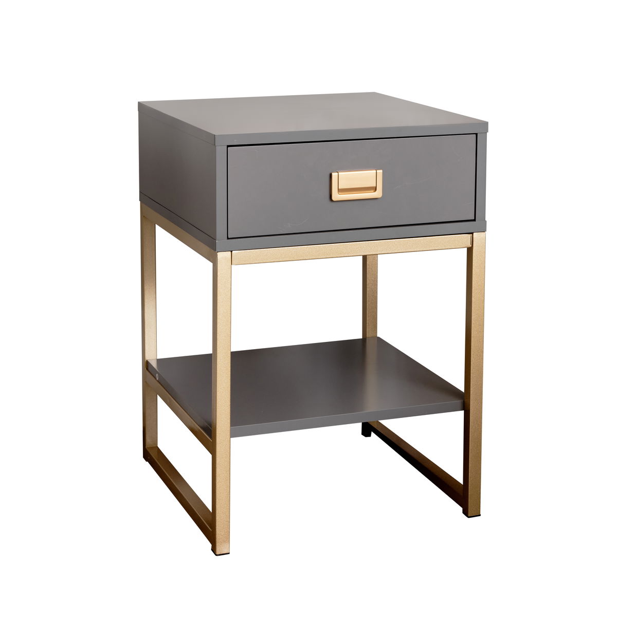 One Drawer Bedside Table - Elle Slate Range | Melody Maison