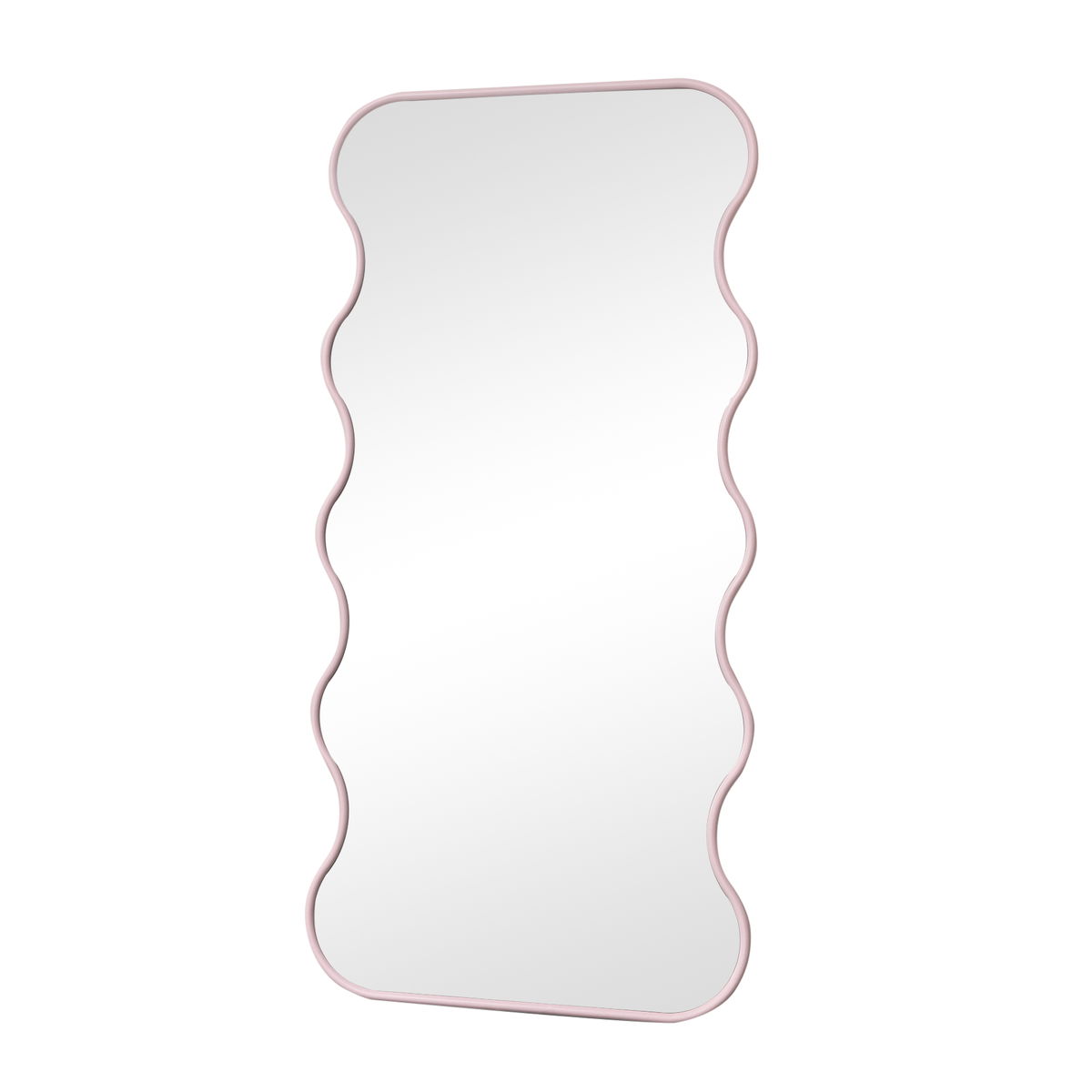 Pink Full Length Wave Mirror - 163cm x 80cm | Melody Maison