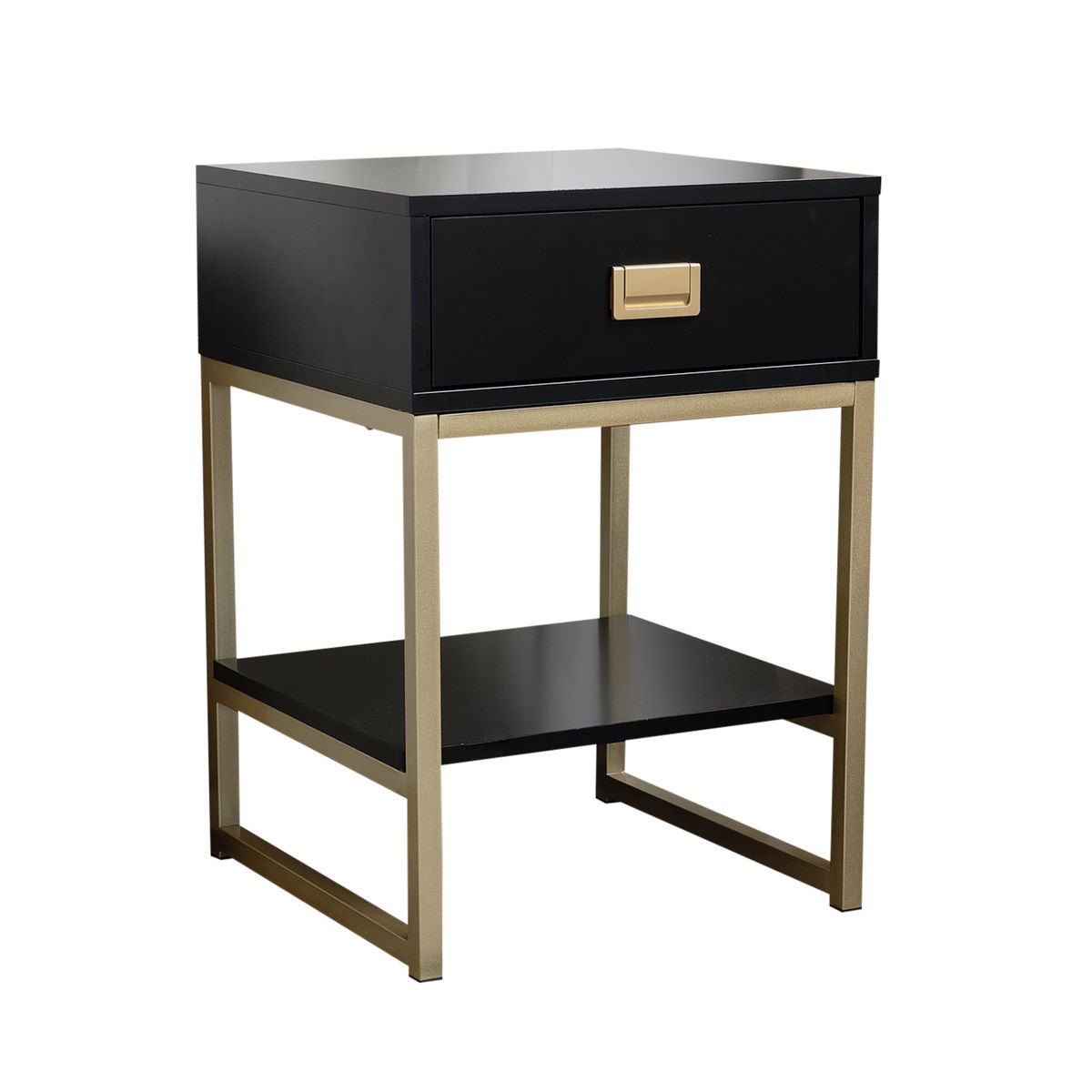 One Drawer Bedside Table - Elle Black Range | Melody Maison