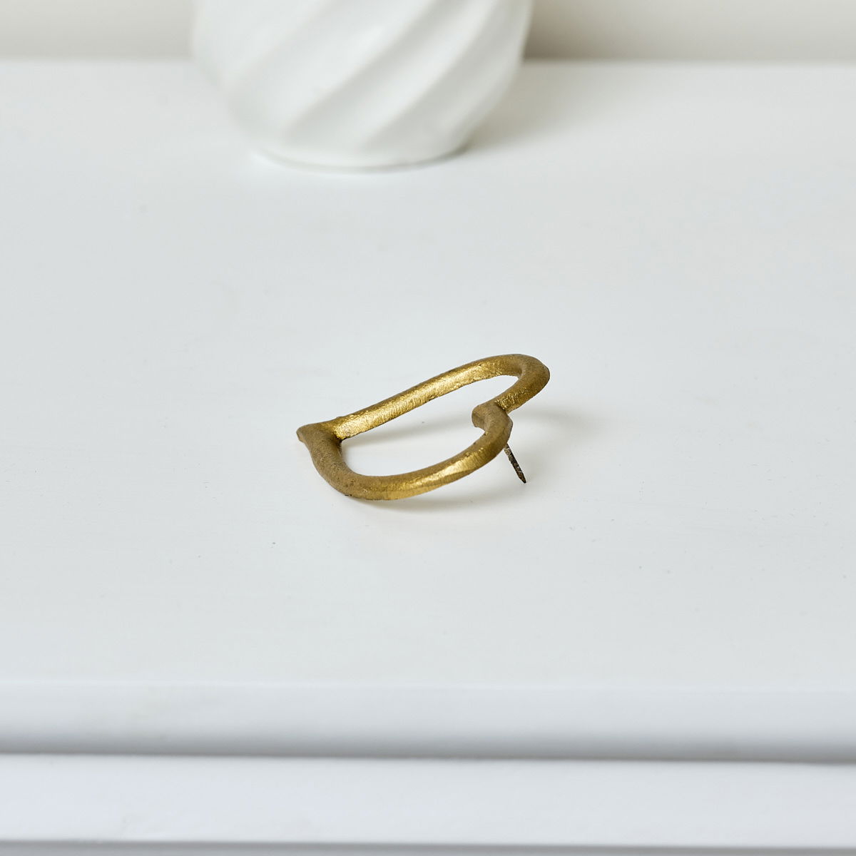 Gold Heart Candle Pin