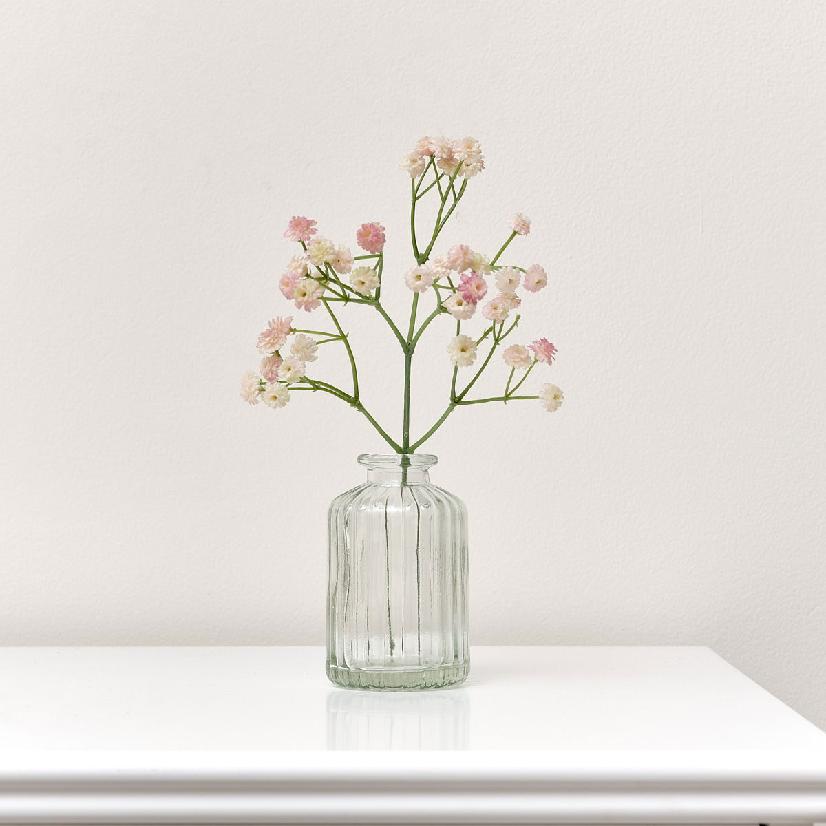Clear Ribbed Glass Bottle Vase | Melody Maison