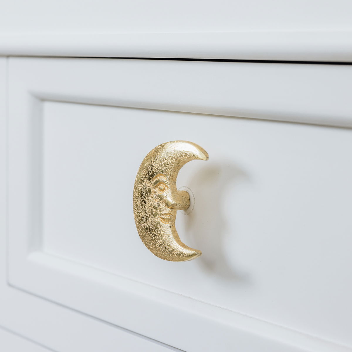 Gold Crescent Moon Drawer Knob | Melody Maison