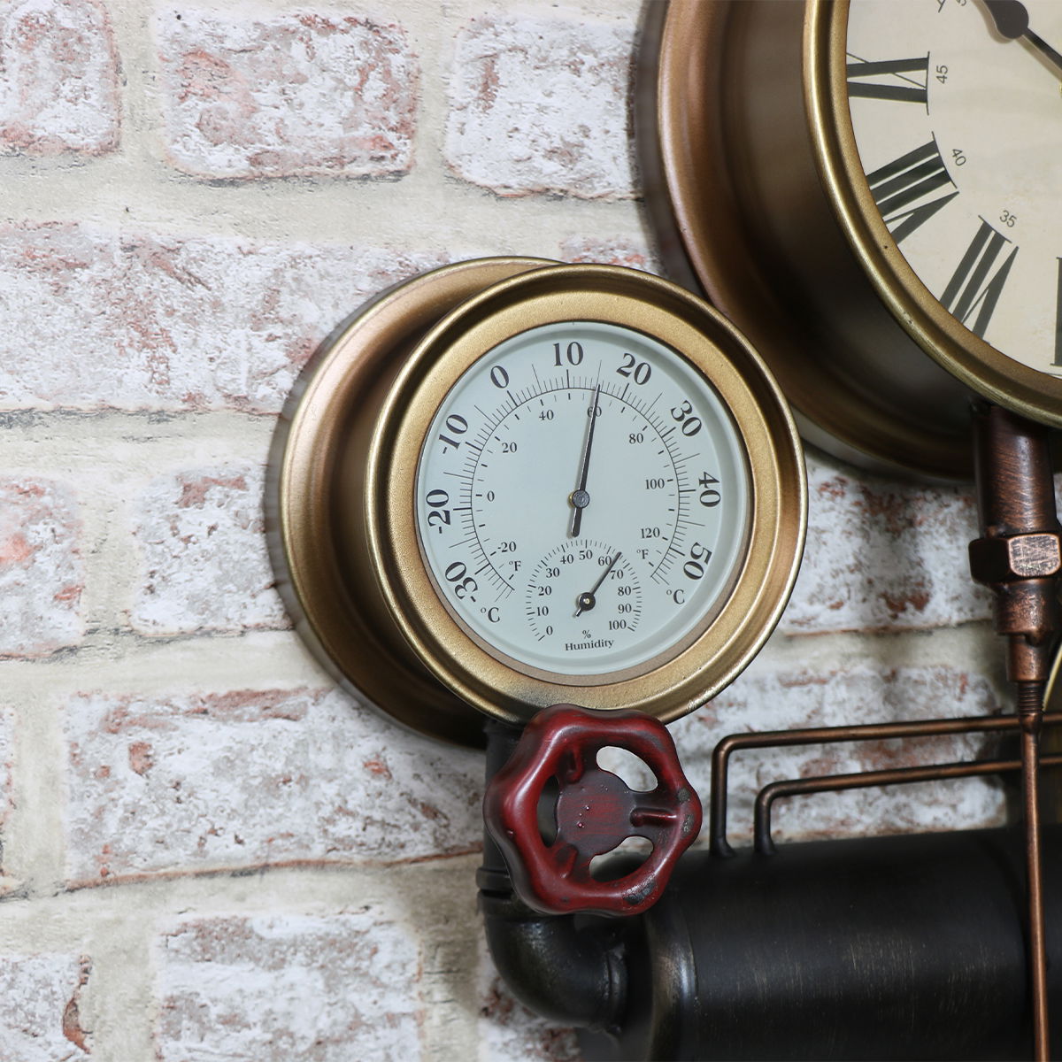 Large Industrial Pipe Clock