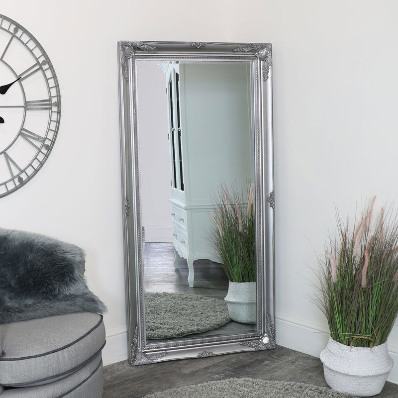 Large Ornate Silver Wall Mirror | Melody Maison
