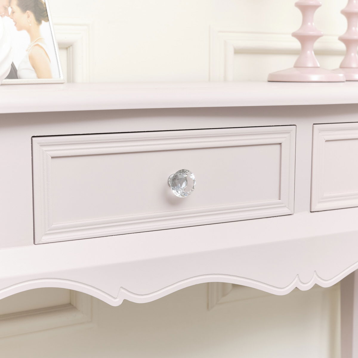 Pink Console / Dressing Table - Victoria Pink Range | Melody Maison